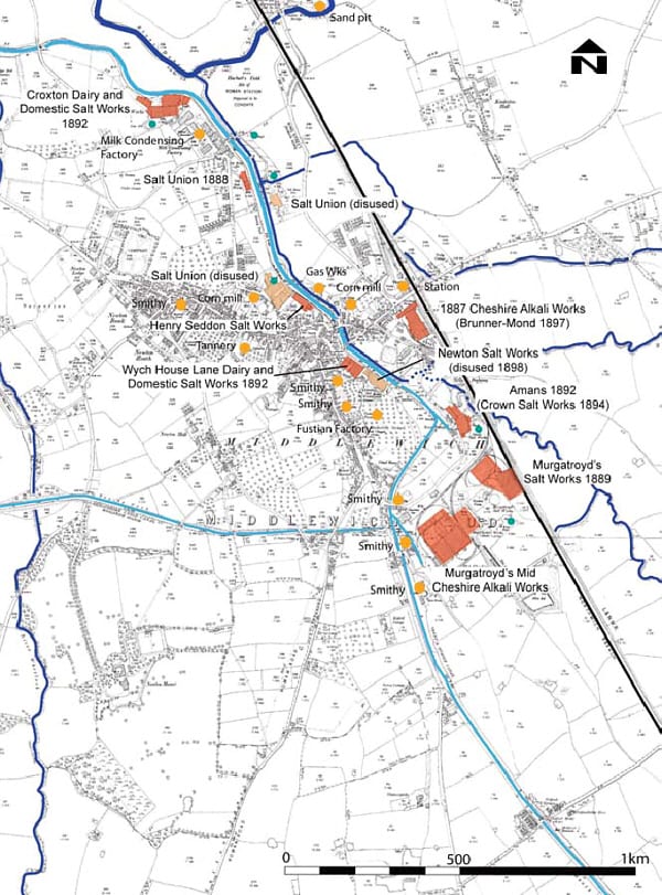 Map - The 1909-14 OS map | Middlewich Heritage Trust