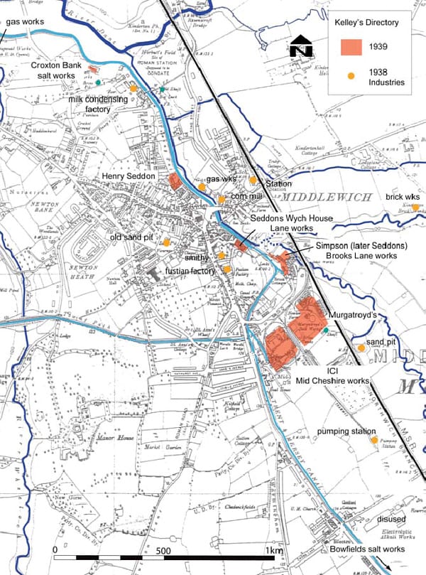 Map - The 1939 OS map | Middlewich Heritage Trust